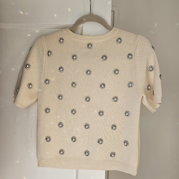 Alice + Olivia | Sweaters | Alice Olivia Bay Pearl And Rhinestone ...